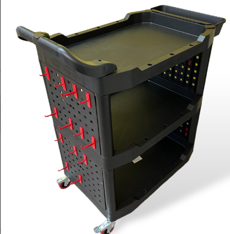 Golden State 3-Shelf Utility Detailing Storage Rolling Cart – The ...