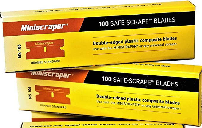 Miniscraper Plastic Razor Blades 100PCK – The Detail Culture